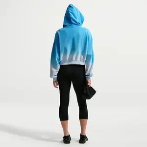 Nike Sportswear Phoenix Fleece Oversized Henley Hoodie - Blue