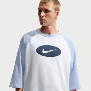 Nike Club 3/4-sleeve Raglan Top - Blue