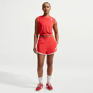 Nike Chill Terry Mid-rise Shorts - Red