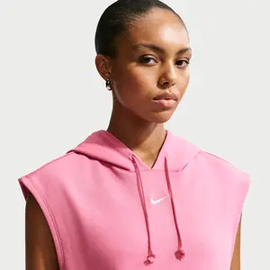 Nike Phoenix Fleece Sleeveless Hoodie - Pink