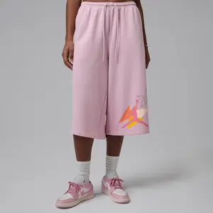 JORDAN Brooklyn Fleece French Terry Big Shorts - Pink
