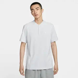 Nike Men's Club Short-sleeve Henley Brown
