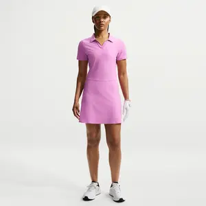 Nike Victory Dri-fit Golf Polo Dress - Purple