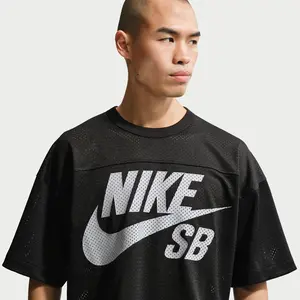Nike Mesh Football Jersey Skate Top - Black