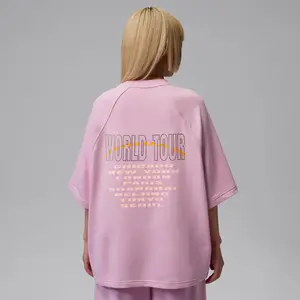 JORDAN Brooklyn Fleece French Terry Short-sleeve T-shirt - Pink