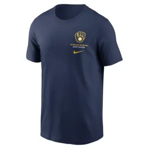 Nike Milwaukee Brewers 2-hit Mlb T-shirt - Blue