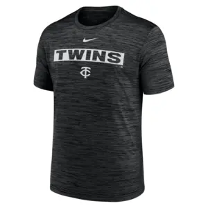 Nike Minnesota Twins Velocity Dri-fit Mlb T-shirt - Black