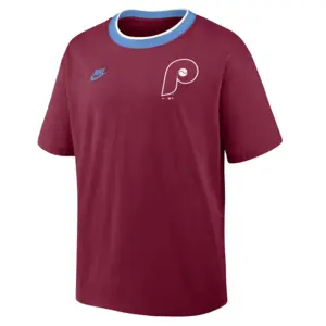 Nike Philadelphia Phillies Cooperstown Ringer Mlb T-shirt - Red