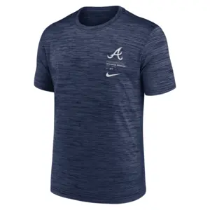 Nike Atlanta Braves Velocity Dri-fit Mlb T-shirt - Blue