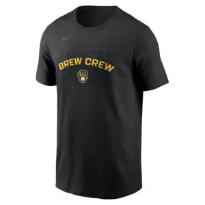 Nike Milwaukee Brewers Fashion Mlb T-shirt - Black