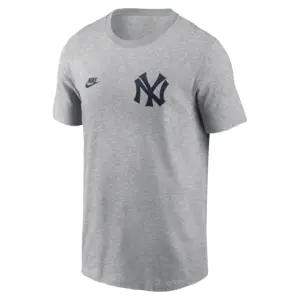 Nike New York Yankees Cooperstown 2-hit Large Logo Mlb T-shirt - Grey