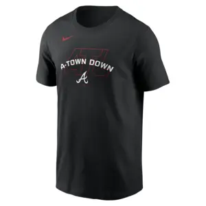 Nike Atlanta Braves Fashion Mlb T-shirt - Black