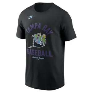 Nike Tampa Bay Rays Cooperstown Mlb T-shirt - Black