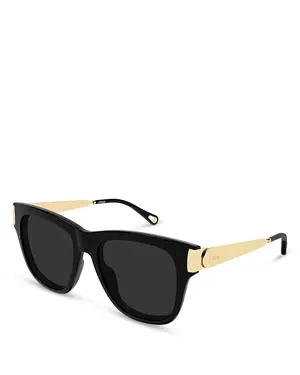 Chloé Cat Eye Sunglasses, 54mm - Black/grey