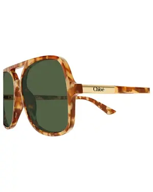 Chloé Pilot Sunglasses, 57mm