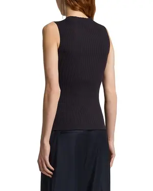 Peserico Ribbed Sleeveless Knit Top