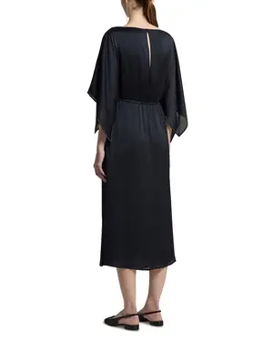 Peserico Boat Neck Midi Dress - Ink