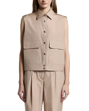Peserico Collared Vests For Women