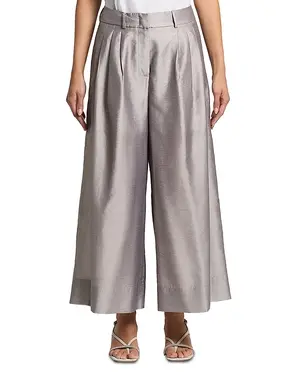 Peserico Triple Dart Trousers - Gray