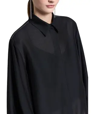 Peserico Leaf Collar Shirt