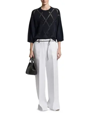 Peserico Cotton Paillette Sweater