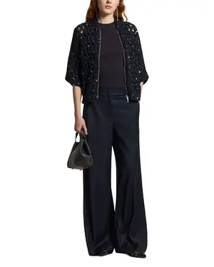 Peserico Knitted Sweater Jacket - Ink