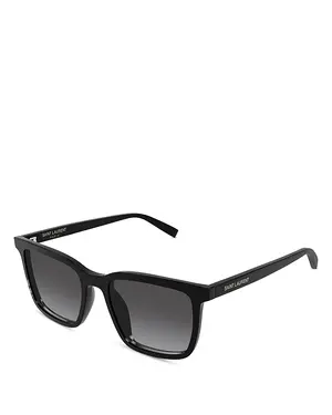 Saint Laurent Squared Sunglasses, 54mm - Black