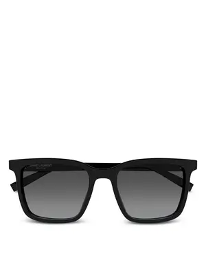Saint Laurent Squared Sunglasses, 54mm - Black