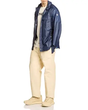 Moncler Transparent Nylon Pocket Shirt Jacket - Navy