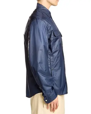 Moncler Transparent Nylon Pocket Shirt Jacket - Navy