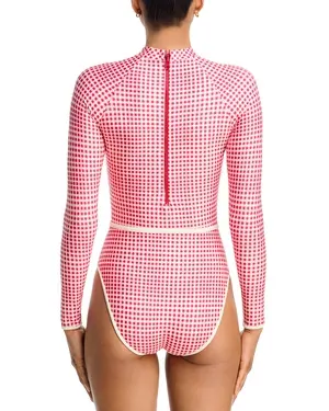 Aqua Long Sleeve One Piece Swimsuit