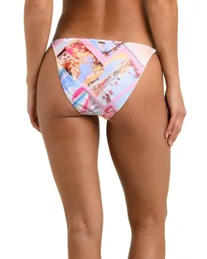 L'Agence Postcard Print Bikini Bottom