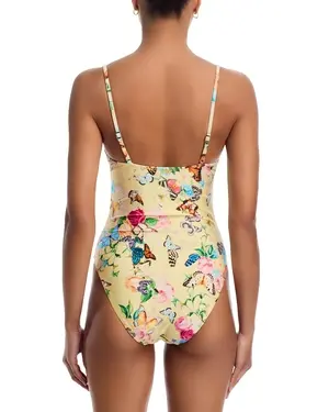L'Agence Remi Butterflies One Piece Swimsuit - Multi