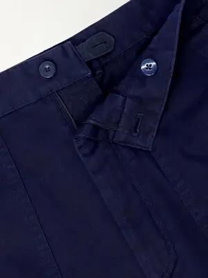 Ralph Lauren Purple Label Straight-leg Cotton-blend Twill Trousers