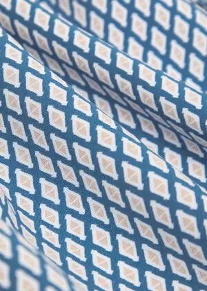 BOSS Beach Patterned Woven Shirt - Blue