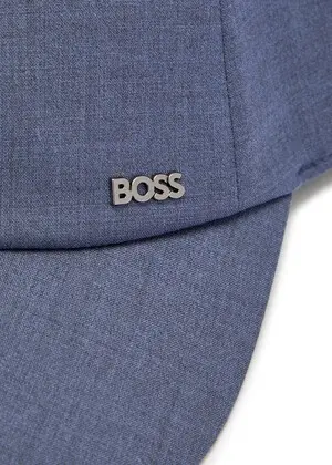BOSS Logo Wool Cap - Navy