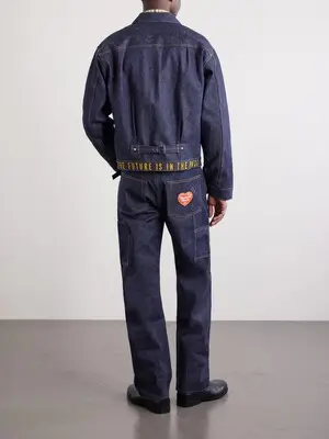 HUMAN MADE Pleated Denim Trucker Jacket