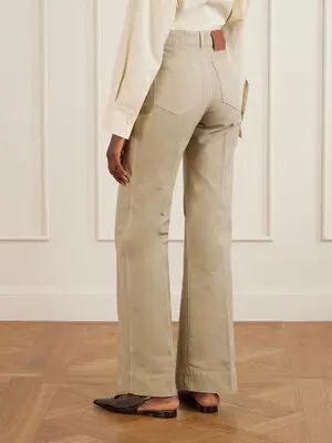 Victoria Beckham Alina High-rise Straight-leg Jeans - Gray