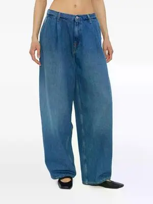 SAMSOE SAMSOE Saharperfluid Pleated Jeans - Blue