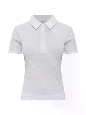 SAMSOE SAMSOE Sadaisy Collared Polo Top - White