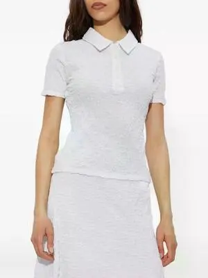 SAMSOE SAMSOE Sadaisy Collared Polo Top - White