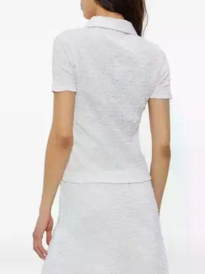 SAMSOE SAMSOE Sadaisy Collared Polo Top - White
