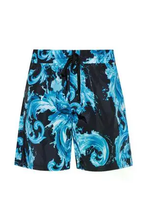 Versace Patterned Drawstring Shorts