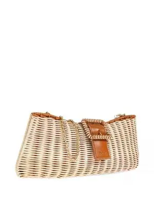 Rodo Buckled Clutch Bag - Neutrals