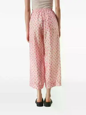 American Vintage Sailboat Print Trousers