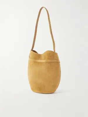 LIFFNER Belted Suede Bucket Bag