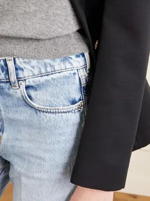 Sportmax Spxzero Low-rise Wide-leg Jeans - Blue