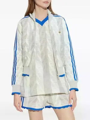 Adidas Stripe Open-knit Sweatshirt