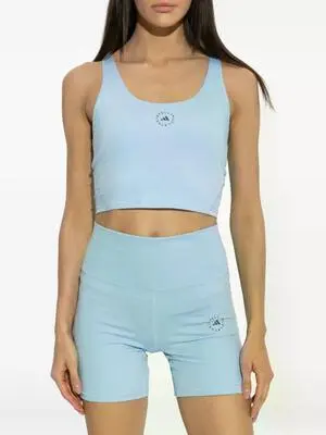 Adidas By Stella McCartney Logo Racerback Tank Top - Blue