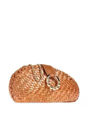 Rodo Raffia Top Handle Clutch